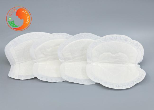 Decorative border options for bamboo breast pads