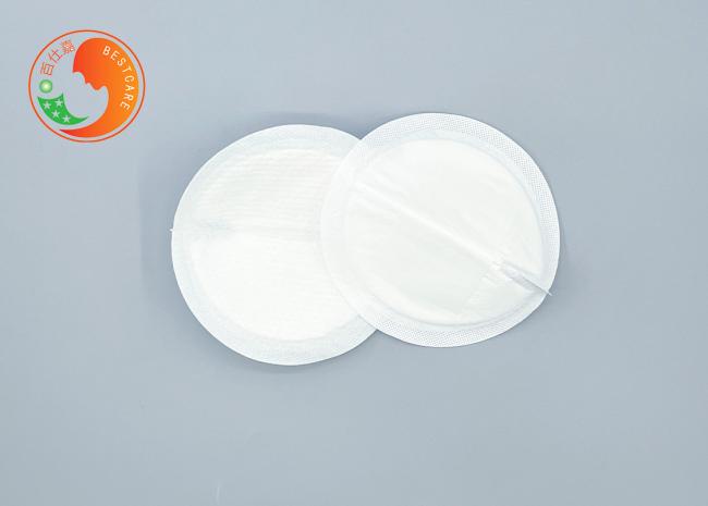 Disposable breast pads showing honeycomb pattern