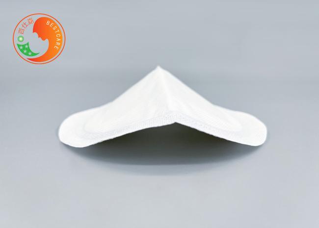 Breast pad demonstrating absorption capacity