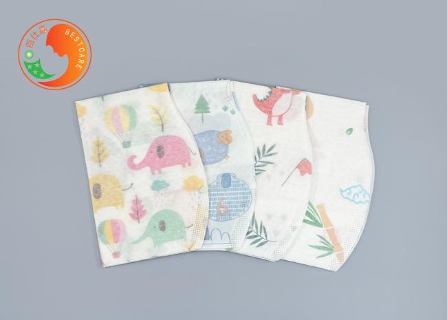 Sample cartoon pattern for disposable bib