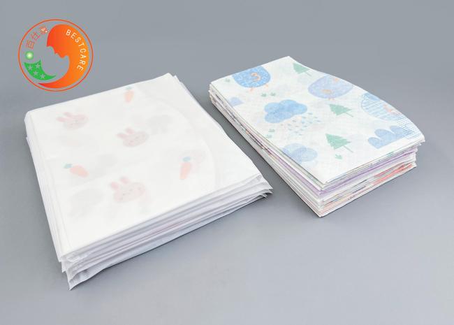 Disposable bib with individual PE wrapper