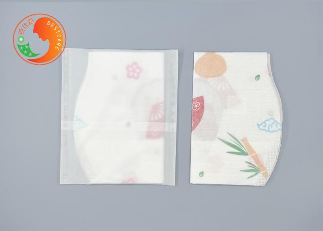 Close-up of disposable baby bib design