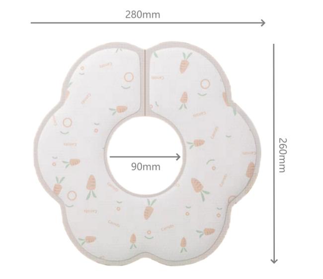 Dribble bibs being worn by baby