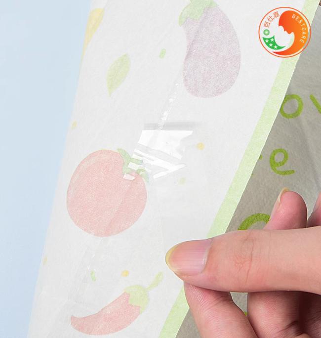 Adhesive backing detail