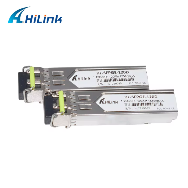 1000BASE 1.25G 1550nm 120KM LC Connector WDM SFP Transceiver Module