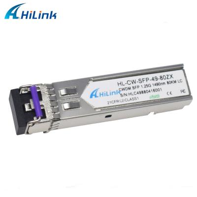 Китай Модули DDM LC CWDM SFP ZR товарного сорта 1.25G CWDM 1270~1610nm 80KM двойные продается