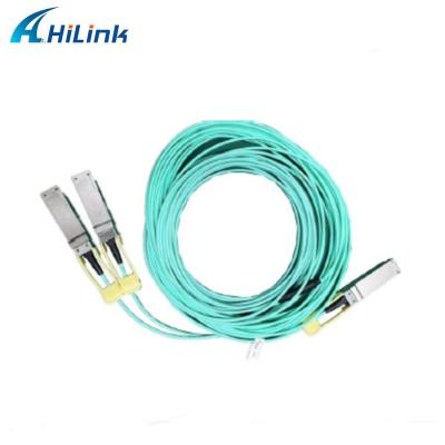 China 200G QSFP56 To QSFP56 2*100G Active Optical Cable PAM4 AOC Infiniband Support for sale