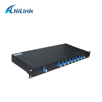 China 1U Rack Mount 8CH DWDM Mux Demux Dual Fiber ITU Grid With LC UPC for sale