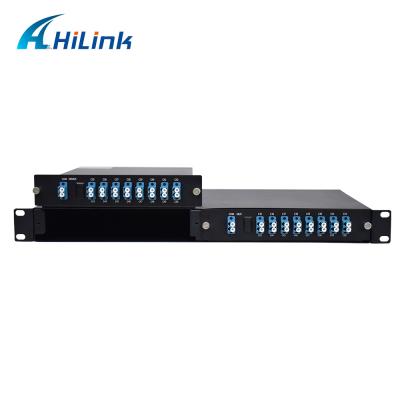 China 1U solo conector del LC UPC de la fibra del estante DWDM MUX DEMUX 16CH CH35-CH50 en venta