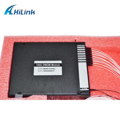 中国 16チャネルDWDM MUX DEMUX CバンドCH25-CH40単一繊維LC UPCのコネクター 販売のため