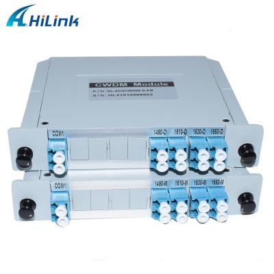 China 1490 ~ 1550nm CWDM Mux Demux Module 4CH Dual Fiber LC / UPC Plastic / ABS for sale