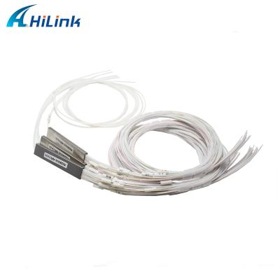 China Single Mode Fiber PLC Optical Splitter Steel Tube 1X16 0.9mm Without Connector for sale