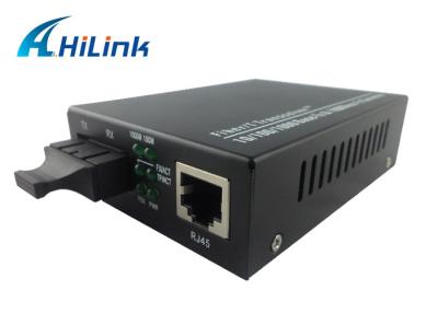 China 10 100 1000Base TX To 1000Base FX Media Converter , SM Duplex SC Media Converter for sale