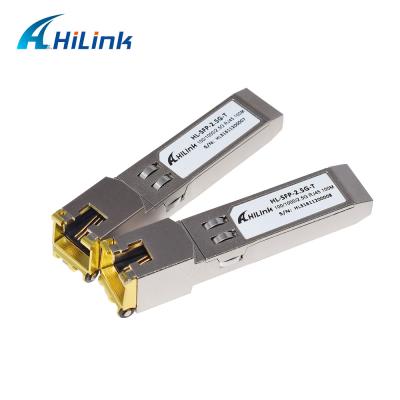 China 2.5GBASE - T Copper SFP Transceiver Module RJ - 45 100M CAT5 2.5G / 1000 / 100Base-T for sale