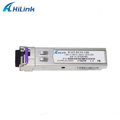 Китай DOM одиночного режима модуля BIDI LC Conector RX1550nm приемопередатчика гигабита 1.25GBASE 120KM SFP+ продается