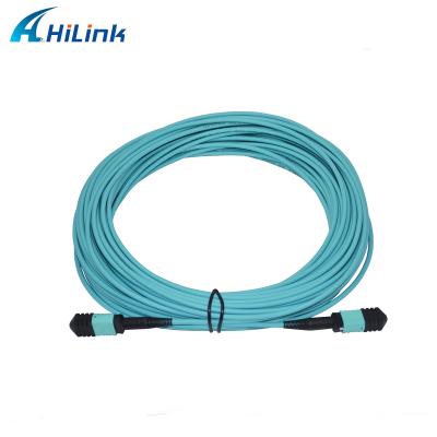 China MPO MPO Fiber Cord WDM Solution 24 Core Multimode OM4 Male Male Type B for sale