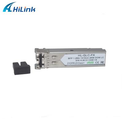 China GLC-FX 1310nm 2KM 1000BASE SFP Transceiver Module 1.25G 2KM LC DOM for sale