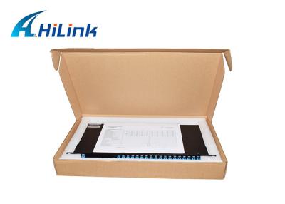 China Dual Fiber LC/UPC Connector 18CH CWDM Mux+Demux Module in 1U 19" Rack Mount Chassis for sale