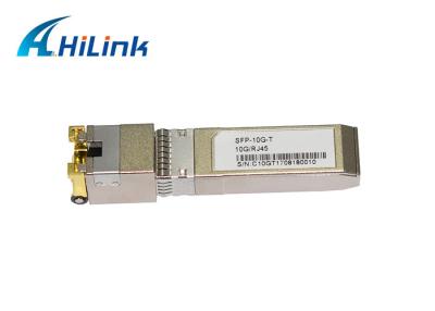 China SFP-10G-T Gigabit Ethernet 30M 10GBASE-T 10G SFP+ Transceiver Module Copper RJ45 for sale