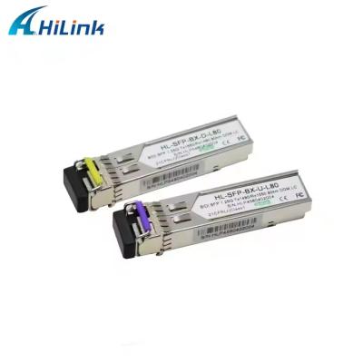 Китай 1000BASE 80KM BIDI 1.25G Передатчик TX1490/RX1550nm TX1550/RX1490nm Коннектор LC продается