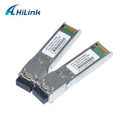 中国 10G SFP+ BIDI 100KM Tx1490nm/Rx1550nm LC 光ファイバートランシーバー SFP-10G-BX-100KM 販売のため
