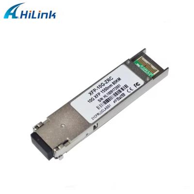 China 3 Years Warranty 10G-XFP-ZR-80km  Hilink 10Gb/s 1550nm 80km Duplex Fiber SM XFP GBIC Transceiver Module for sale