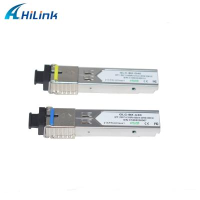 Chine Hilink 1.25G SFP BIDI 40KM 1310/1490 ((1550nm) Connecteur LC/SC Module à fibre optique à vendre