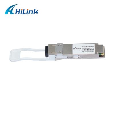 China 100Gb/s 60km QSFP28 Transceptor Conector LC dúplex conectable en caliente EML+PIN con SOA DDM de modo único en venta