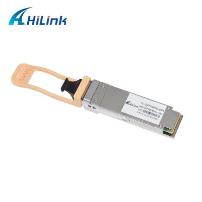 China QSFP200G QSFP56 200G SR4 Hot Pluggable Optical Transceiver 70m@OM3 100m@OM4 FEC Single MPO12 Multimode Fiber RoHS complaint High Speed for 200GBASE-SR4 Ethernet links Data centers for sale