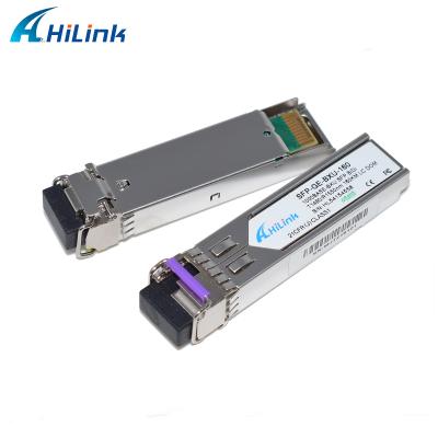 China 1.25Gb/s BiDi SFP Transceiver with DFB Laser and APD Receiver for 1000Base-ZX Ethernet up to 160km for sale