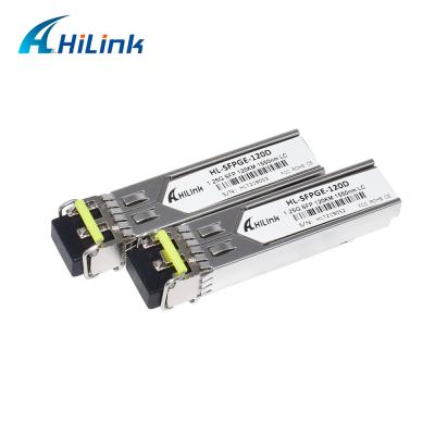 China 1.25Gb/s BIDI SFP Transceiver with DFB Laser and APD Receiver for 120km Transmission in Commercial Temperature Range for sale