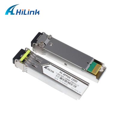 China 1.25Gb/s BIDI SFP Transceiver with DFB Laser and APD Receiver for 120km Transmission in Commercial Temperature Range for sale