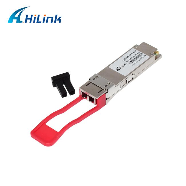 QSFP28 transceiver module side view