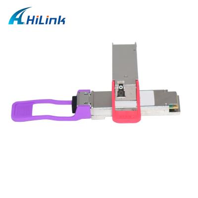 China Hilink HL-QSFP28-100G-UD-20 100Gb/s 20km QSFP28 BIDI LR1 Optical Transceiver Module with Hot Pluggable LC Connector for sale