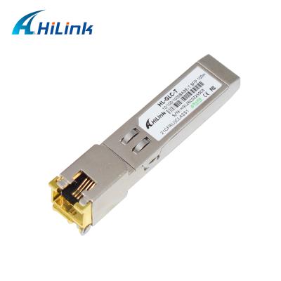 China Hilink 10-100-1000BASE-T 1000BASE-T 100M RJ45 Copper SFP Transceiver for sale