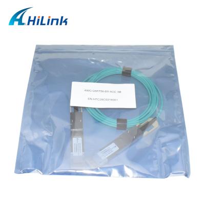 China Hilink 400G QSFP56-DD AOC 3M Cable with RoHS Compliance for High-Speed Data Transmission for sale