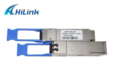 China Transceptor de HIlink LR4 1310nm 10km 40GBASE LR QSFP+ à venda