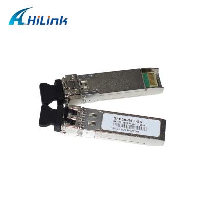 China Hilink 25Gbps SFP28 Multimode Optical Transceiver 850nm LC Connector for sale