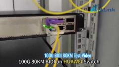 100G BIDI 80KM on Arista and Hauwei switch