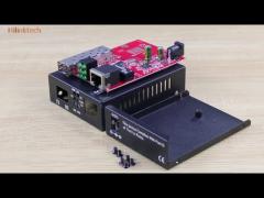IP30 1000BASE SC Industrial Media Converter 220VAC RJ45