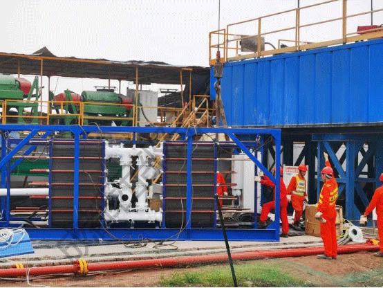 Quality Drilling Oil Sludge Treatment System High Temperature Seawater Mud Cooling for sale