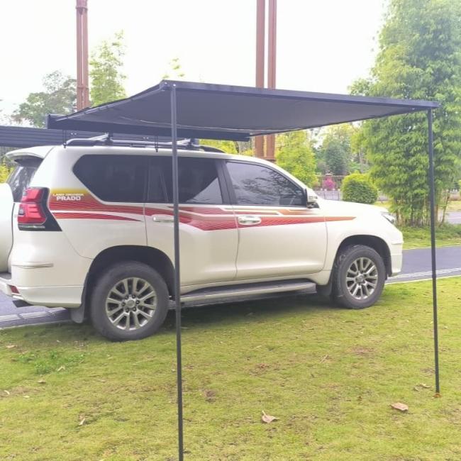 RV awning close-up details