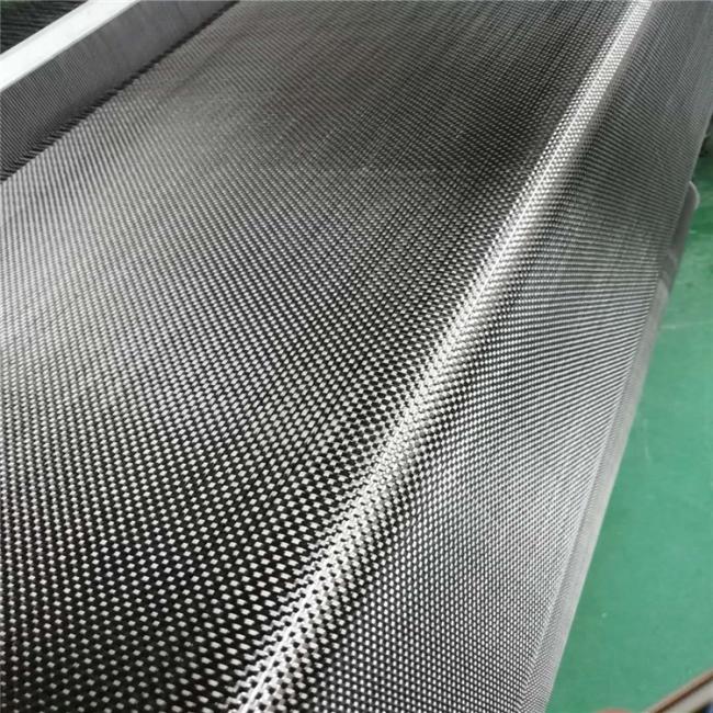 Carbon fiber fabric close-up showing weave pattern