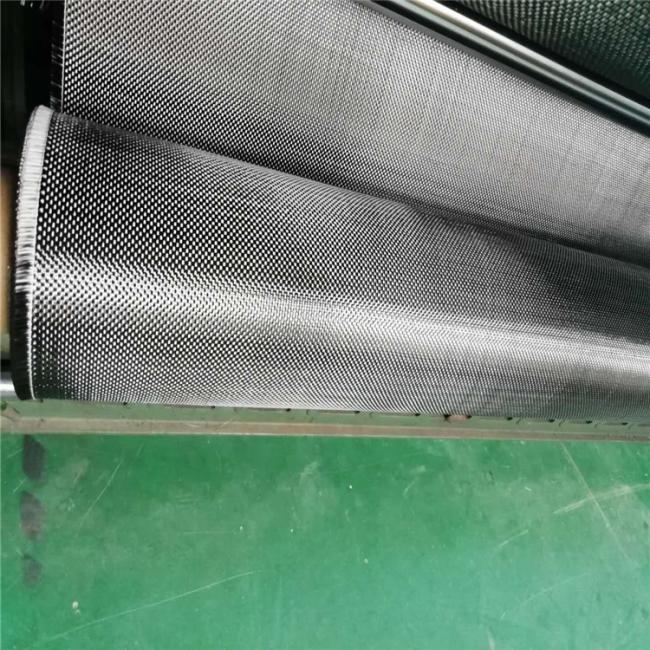 Close-up of carbon fiber weave pattern