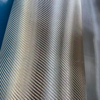 China Electroplated Silver Glass Fiber Fabric Colored Green Blue Red for sale