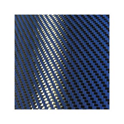 China Hybrid Aramid Carbon Fibre Fabric Custom Twill Woven Lightweight Mixed Fiber Material For Shoes Bags Industry for sale