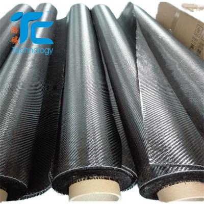 China 240g 6k Carbon Fiber Fabric Woven Twill Pattern Suitable For Cars Bags Shoes Blankets for sale