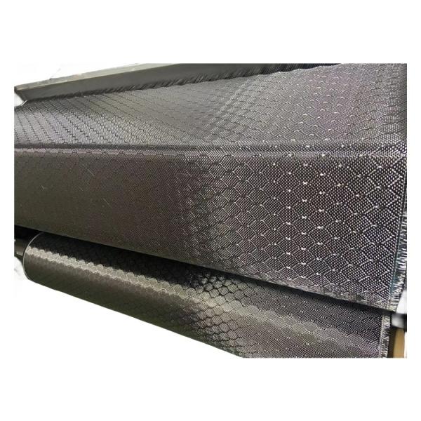 Quality Width 50cm 150cm Smooth Surface Honeycomb Carbon Fiber Cloth Kevlar Hybrid Fabric Football Weave for sale