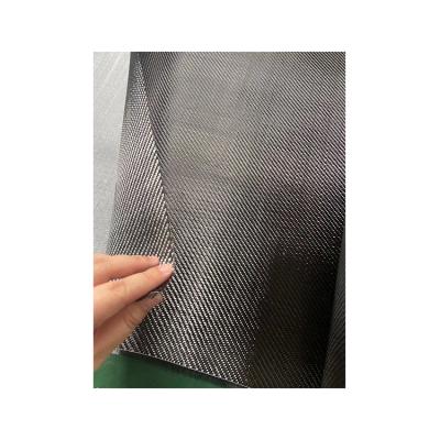 China Twill Style Carbon Fiber Cloth Roll Titanium Pre Oxidized Beautiful Woven Technique for sale