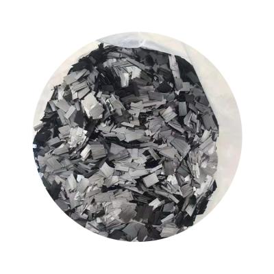 China Black Smooth Surface Thermal Chopped Tow Carbon Fiber Nonwoven Mixed Automotive Applications for sale